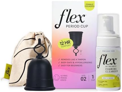 Amazon.com: Flex Cup Starter Kit (Full Fit - Size 02) Bundle | Reusable ...