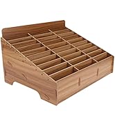 Operitacx 30-Grid Wooden Cell Phone Storage Box, Classroom Desktop ...