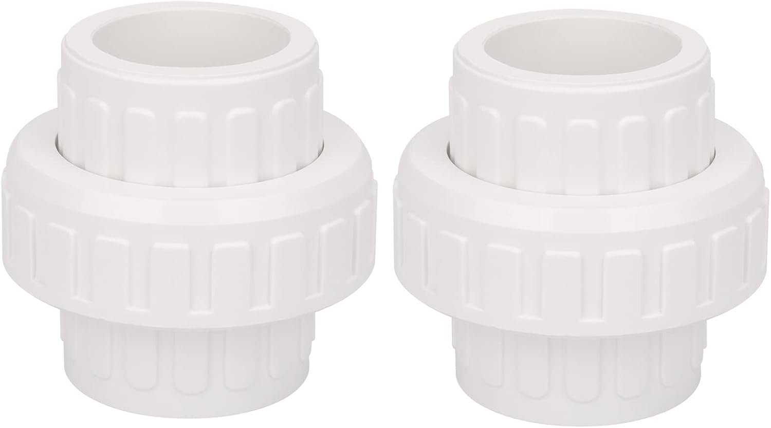 Amazon.com: 2Pcs 1-1/2" PVC Union Coupling Pipe Fitting (Socket x ...