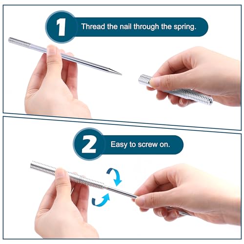 Snapklik.com : Driveway Marker Spring Loaded Stakes - Silver Lawn ...