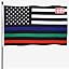 Amazon.com : tnpun Thin Blue Line Police Flag 5x8 Embroidered Blue ...