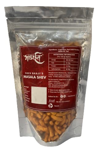 Bhadait Special Masala Shev | Shev Bhaji's Shev | Namkeen 450gm ...