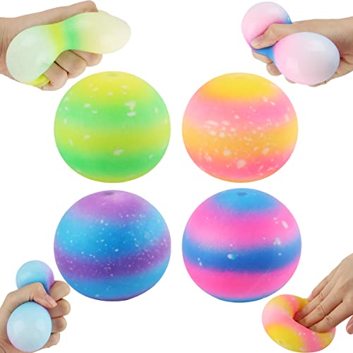 Dough Ball Fidget Toy, XiXiRan 4-Piece Stress Ball Set, Anti-Stress ...