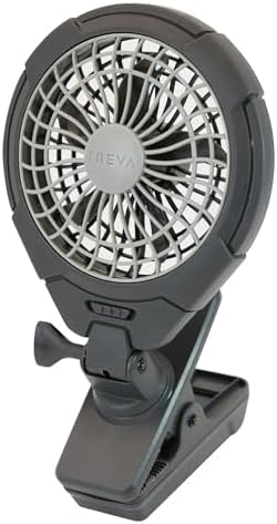 Amazon.com: Treva 5 Inch Two Speed Battery & USB Powered Clip On Fan ...