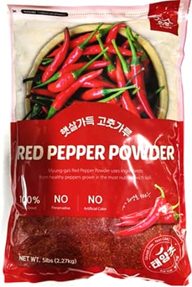 Amazon.com : Myung Ga Red Pepper Powder for Kimchi | Flake - Korean ...