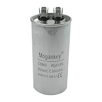 40 uF MFD AC Capacitor Single Run Capacitor Withstand Voltage 450V AC ...