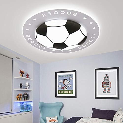 Ceiling Light,Football Semi Flush Mount Ceiling Lights,Soccer Glass ...