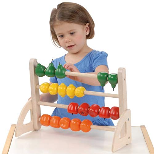 Amazon.com: Constructive Playthings Wooden Fruit Abacus with Standing ...