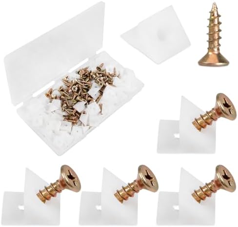 120Pcs Drawer Bottom Support Brackets,Plastic Angle Code Bracket ...