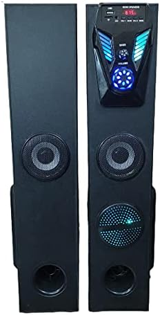 Mintronics® MI-Pankh 85w Output 24" Height Double Home DJ Tower Bluetooth/fm/aux with Remote ...