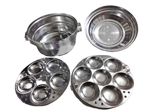 CooPany ® INDOLIUM IDLY Maker Pot Cooker (2 Plates, 12 IDLIES ...