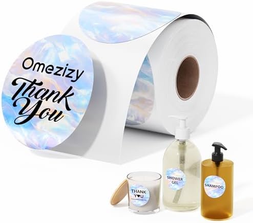 Amazon.com: Omezizy 500PCS 2'' Round Thermal Sticker, Self-Adhesive ...