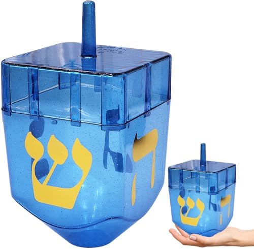 Amazon.com: The Dreidel Company Blue Jumbo Hanukkah Fillable 6.5" Inch ...