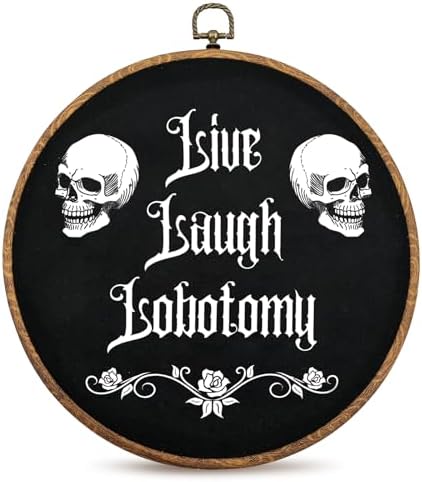 Amazon.com : Gothic Wall Decor,Funny Humor Goth Home Decor,Live Laugh ...
