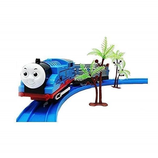 DIPDEY Kids Thomas Train Toys Set with Over-Bridge and Track Set with ...