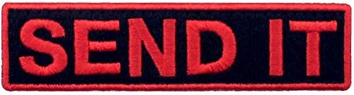 Amazon.com: Send It Embroidered Patch Tactical Morale Applique Fastener ...