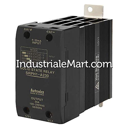 SRPH1-A420, SSR, Analog Input, Single Phase, Input 4-20mA, Load 200-480VAC, 20A: Amazon.com ...
