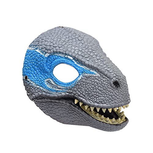 MISNODE Dinosaur Mask Dino Mask Moving Jaw Chin, Movable Dragon Mask ...