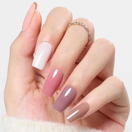 Amazon.com: Beetles Press On Nails Medium Almond Shaped 180 Pcs in 15 ...