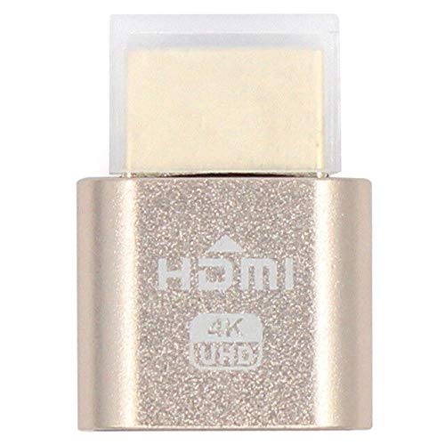 Cables Adaptador de pantalla virtual VGA HDMI DDC EDID Dummy Plug sin cabeza Ghost Display ...