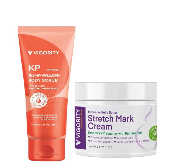 Amazon.com : Skin Care Set- KP Bump Eraser Body Scrub and the Stretch ...