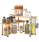 Amazon.com: GHWIE Countertop Organizer Corner Shelf - Bamboo Corner ...
