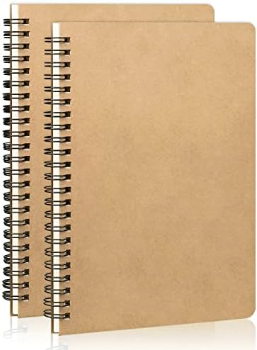 Amazon.com : Unruled Classic Blank Spiral Notebook, 60lb Premium Plain ...