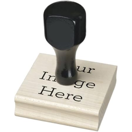 Amazon.com: 6" x 4" Extra Large Custom "Rocker Mount" Wood Hand Rubber ...