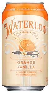Amazon.com: Waterloo Sparkling Water Orange Vanilla Sparkling Water Single, 12 FZ
