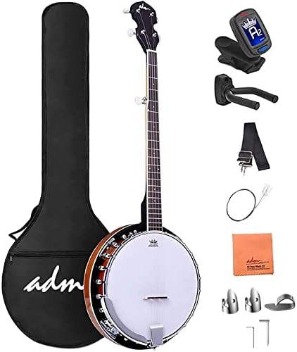 Vangoa Banjo 5 String Acoustic Electric Full Size Closed Back Set with ...