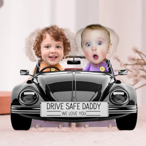 Amazon.com: Drive Safe Daddy - Personalized Photo Shaking Head Acrylic ...