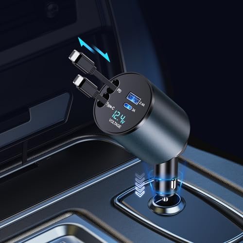 Amazon.com: Multi Charge Pro Car Charger USB C and Lightning Car ...