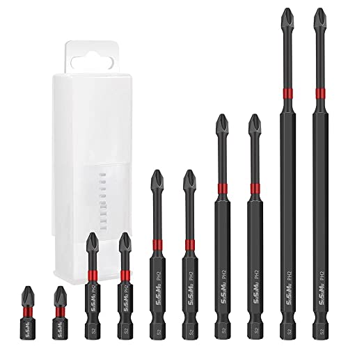Snapklik.com : Phillips Bits #2 Impact 10pcs 1 2 3 4 6 Inch Impact Duty ...