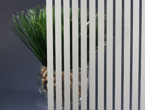 Buy White Vertical Venetian Stripe, Decorative, Privacy, Window Film ...