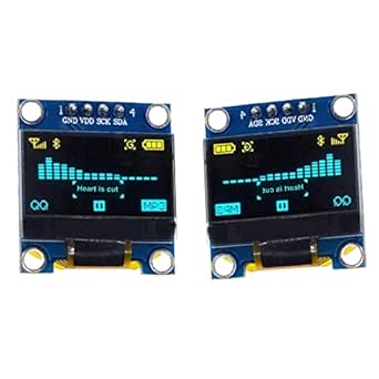 I2C IIC 0.96 Inch 12864 128x64 Blue OLED LCD Display Board Module SSD1315 Driver for Arduino ...