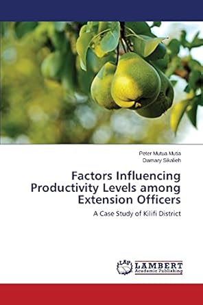 Factors Influencing Productivity Levels among Extension Officers: A ...
