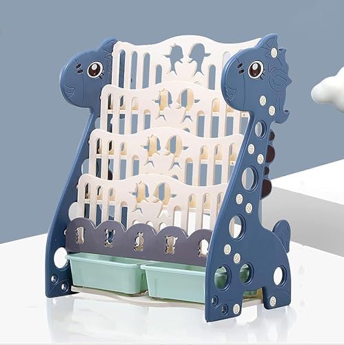 Buy Metreno 5 Rack Book Shelf for Kids Room Plastic Kids Book Shelf ...