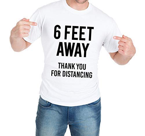 Amazon.com: Social Distancing Shirt, 6 Feet Away Shirt for Men and ...