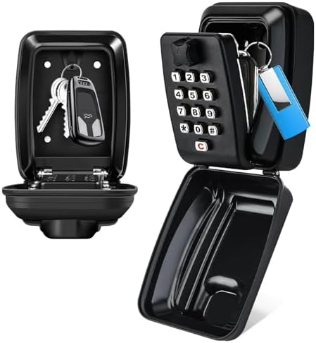 Key Safe Wall Mounted, Outside Key Safe, Outdoor Waterproof Key Lock ...