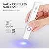Amazon.com: GAOY Handheld UV Light for Gel Nails, Mini Nail Light, Portable LED Nail Lamp ...