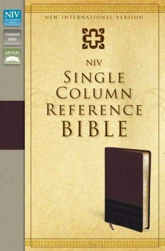 NIV SINGLE COLUMN REFERENCE BIBLE LEATHERSOFT STANDARD PRINT ...