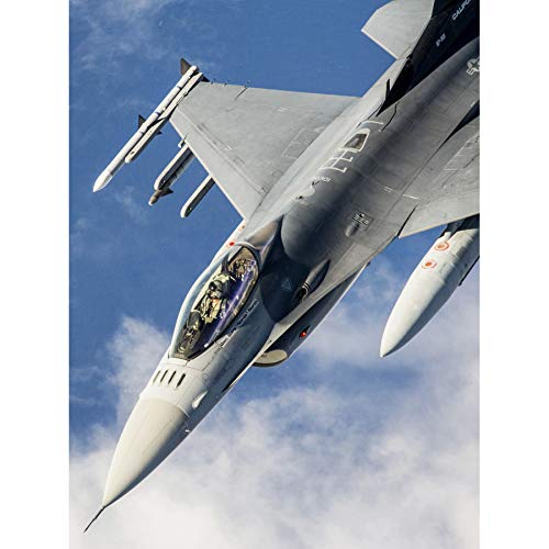 Military USA USAF F-16 Fighting Falcon Fighter Jet Photo Art Print ...