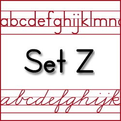 Schoolhouse Fonts SmartFonts Set Z version 6 (Zaner-Bloser® - Want It All