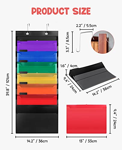 Snapklik.com : GAMENOTE Cascading Wall Organizer - 6 Removable Folder ...