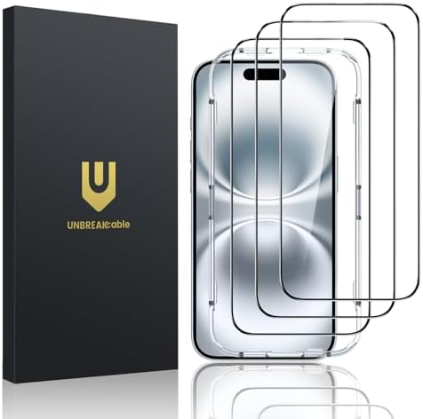 Amazon.com: UNBREAKcable Screen Protector for iPhone 16 Plus/15 Plus [3 ...