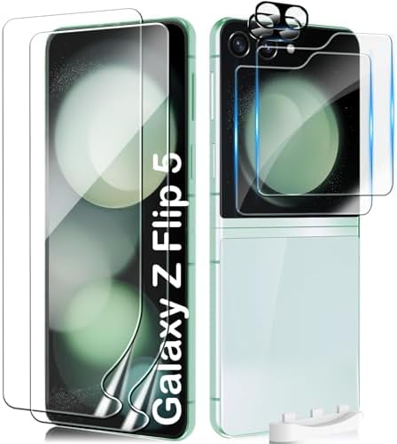 Amazon.com: [2Set 6PCS] Screen Protector Compatible with Galaxy Z Flip ...