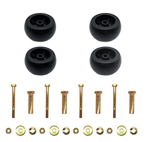 SEPC Lot de 4 roues anti-cuir chevelu 12,7 x 7 cm pour Exmark 103-3168 ...