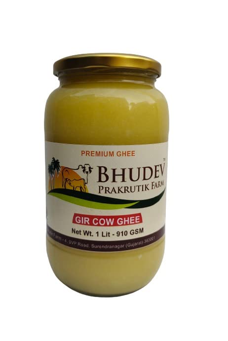Bhudev Prakrutik Farm Organic A2 Cow Ghee I Desi Gir Ghee I Pure Cow ...