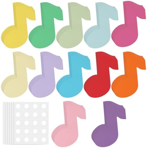 Amazon.com: Music Notes Wall Decor, 72 Pcs Colorful Music Notes ...