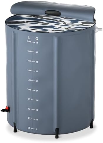 SUBTLETY Regenwassertonne Faltbare Regentonne 200L Wasserspeicher ...